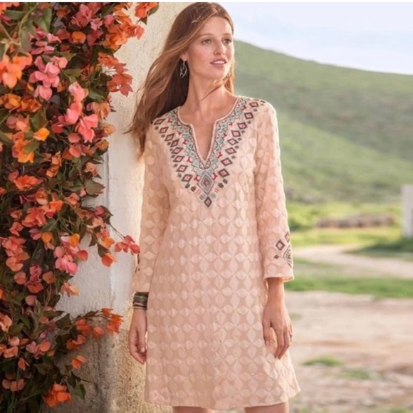 Sundance | Dresses | Nwt Sundance Global Embrace Chemise Beaded Dress ...